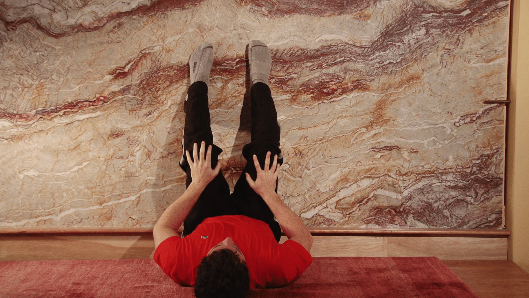 Upper Body - Outside - Wall Roll Down - Luther Bryan